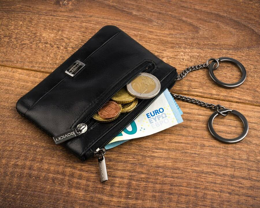 Leather key case RFID ROVICKY CPR-018-BAR Black | Akcesoria \ etui ...