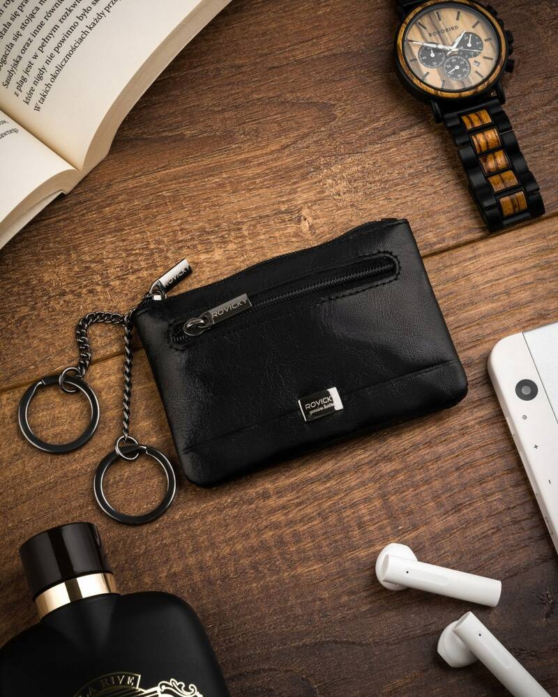 Leather key case RFID ROVICKY CPR-018-BAR Black | Akcesoria \ etui ...