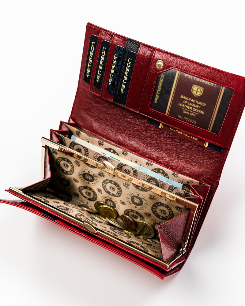 Leather women wallet PETERSON PTN MC-490 | | Tytuł sklepu zmienisz w ...