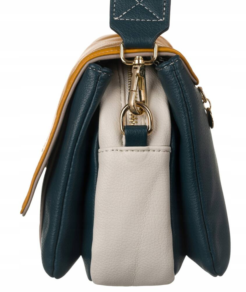 Leatherette bag LULUCASTAGNETTE URBAINE zielony || multicolor || żółty ...