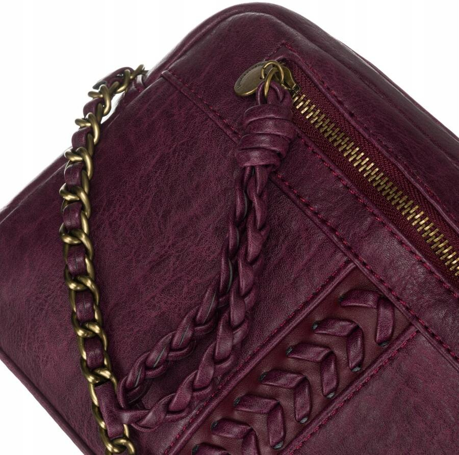 Leatherette bag LULUCASTAGNETTE URBISE Burgundy | | Tytuł sklepu ...