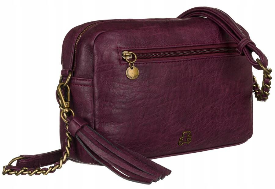 Leatherette bag LULUCASTAGNETTE URBISE Burgundy | | Tytuł sklepu ...