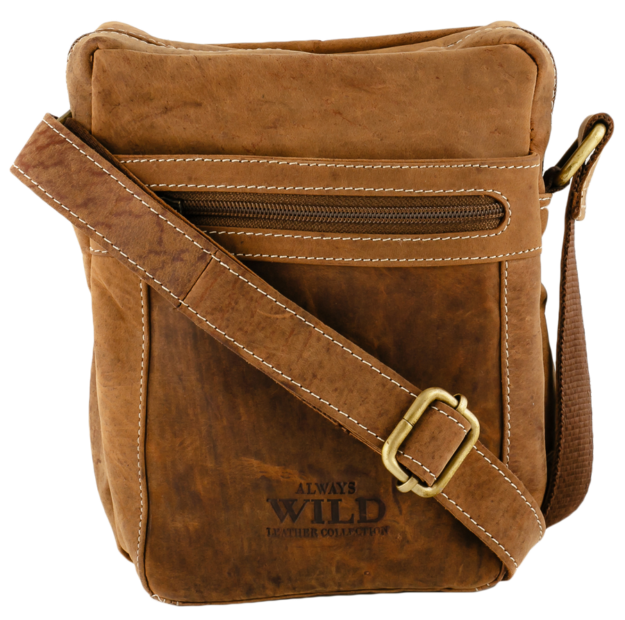 Torba skórzana 250587-MH TAN Light brown | | Tytuł sklepu zmienisz w ...